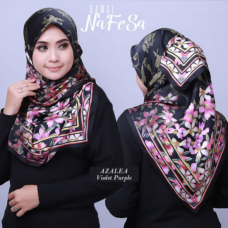 NAFEESA AZALEA HIJAB PURPLE (Ink-Jet Printing) | Shopee Malaysia