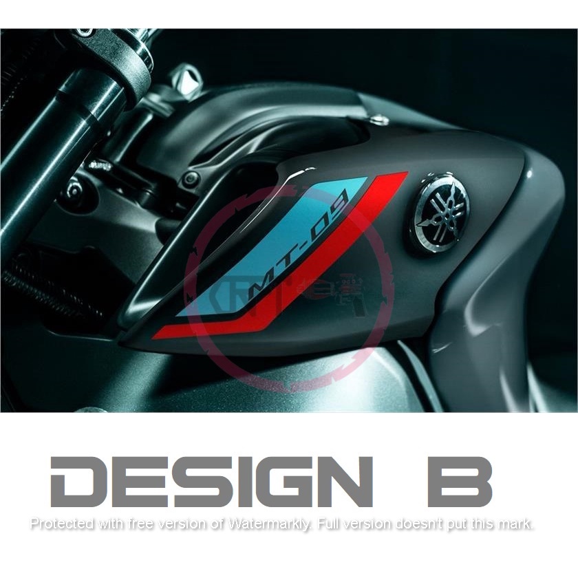 CFS408 Yamaha MT-09 MT09 V3 Logo Side Fairing Fuel tank Stiker Sticker ...