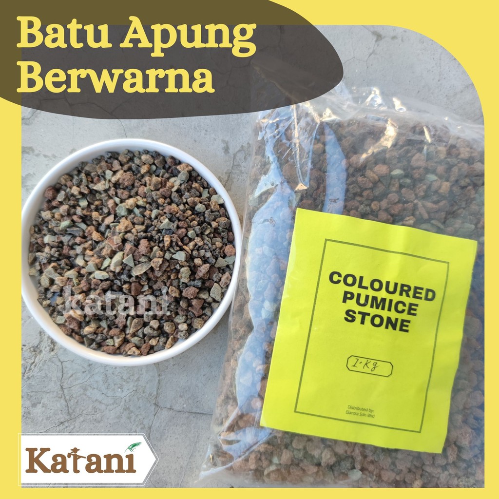 1kg - Coloured Pumice Stone / Batu Apung Berwarna / Batu Hiasan ...