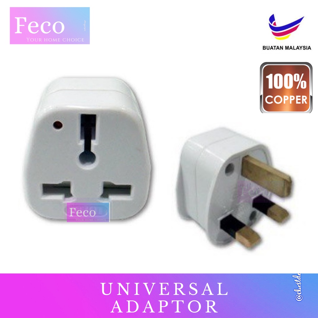 Multi Universal International 3 Pin Travel Plug Converter Socket ...