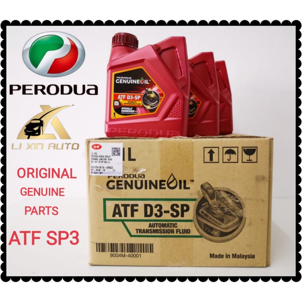 PERODUA ORIGINAL AUTOMATIC TRANSMISSION FLUID D3-SP ATF SP3 OIL 1 LITER | Shopee Malaysia