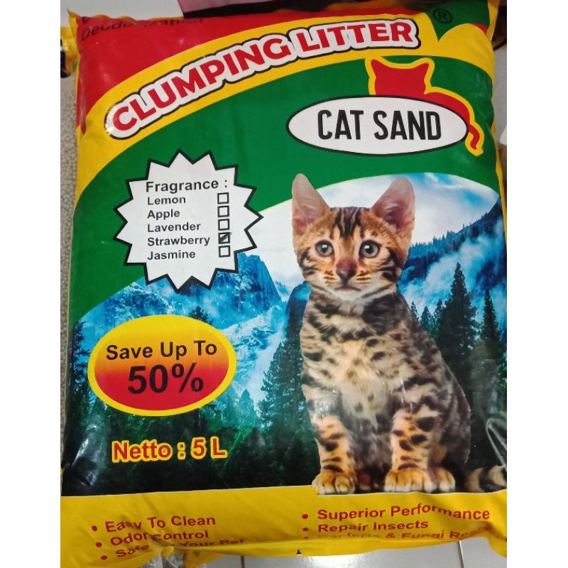 Fragrance Cat Sand CLUMPING LIT TER 5L | Shopee Malaysia