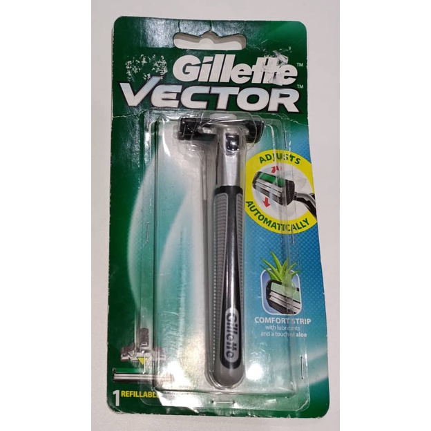 Gillette Vector Razor with Cartridge Refillable | Shopee Malaysia