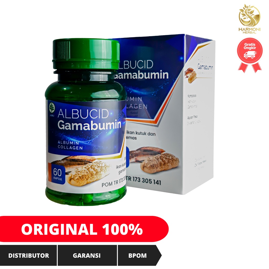 Albucid Gamabumin Collagen Capsules Extract Cork Fish And Gold Gamat ...