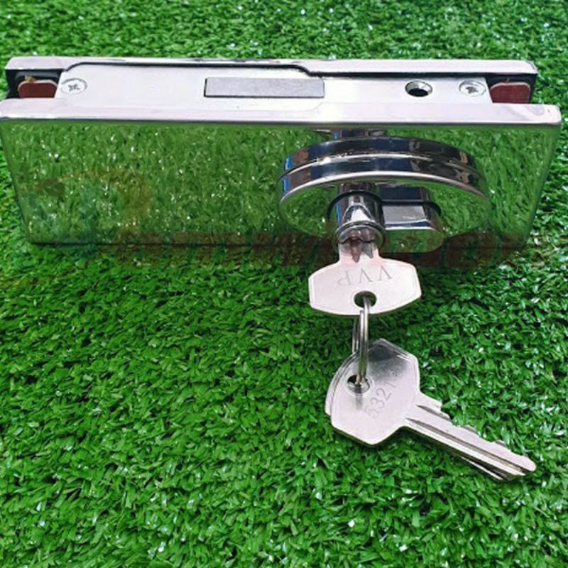 Vvp tempered glass door lock, hydraulic glass door floor lock | Shopee ...