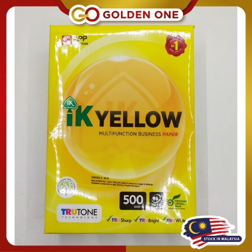 【1RIM=500SHEET ! ! !】IK YELLOW A4 PAPER 80GSM **1RIM=500SHEET** (PRICE ...