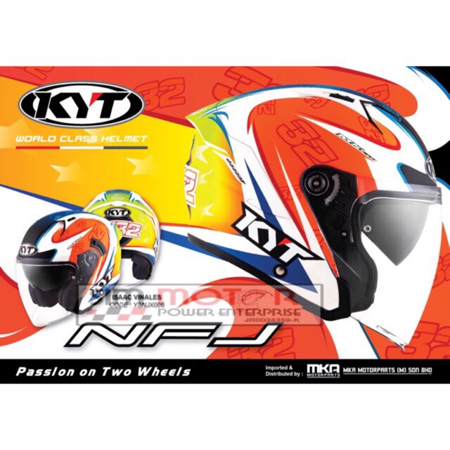 KYT NFJ HELMET OPEN FACE（💯 Original） | Shopee Malaysia