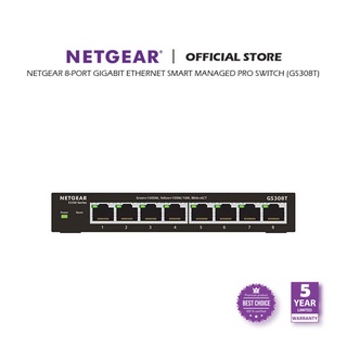 NETGEAR 8 - Port Gigabit Ethernet Smart Managed Pro Switch GS308T S350 ...