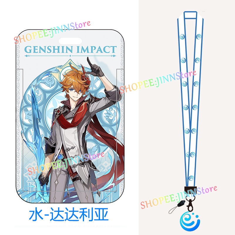 JINN Anime GENSHIN IMPACT Xinyan Yanfei Yae Miko Keqing Klee Card Cases ...