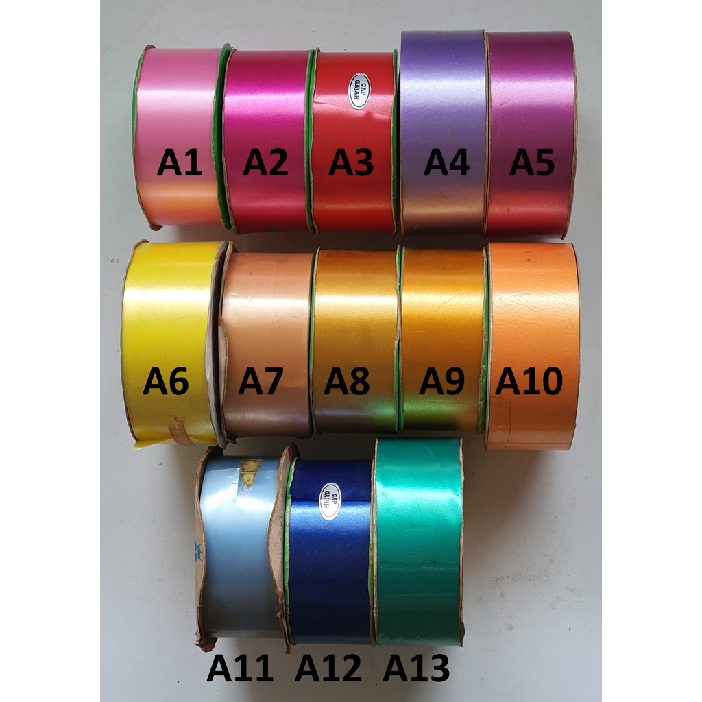 1½ (1.5 Inch, Plain) Ribbon / Polypropylene Film PP Reben 织带/丝带/缎带/彩带 ...