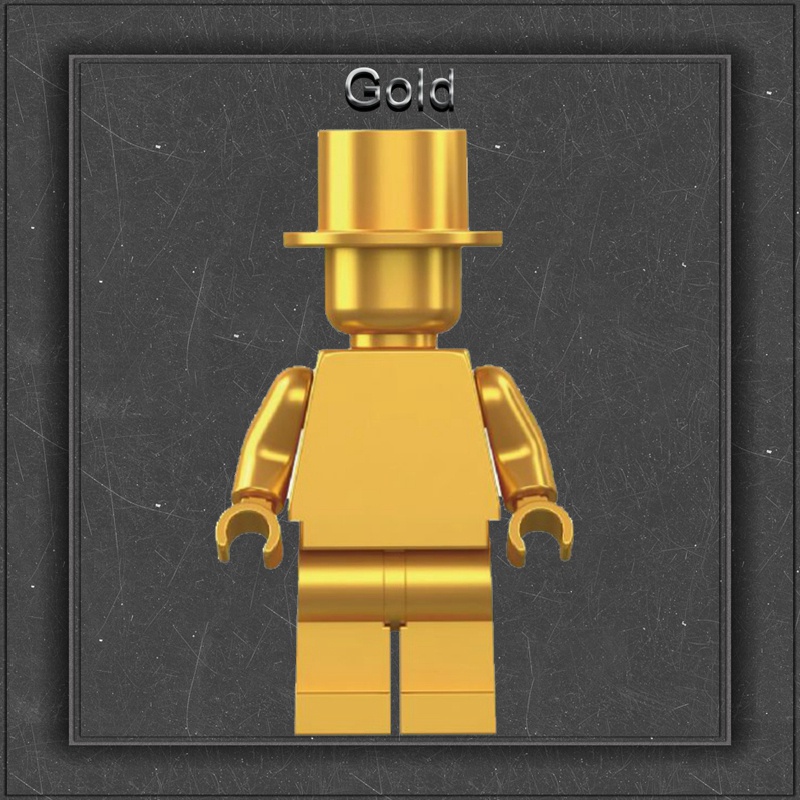 Building Blocks Toys For Children Gold Minifigures Birthday Gift ...