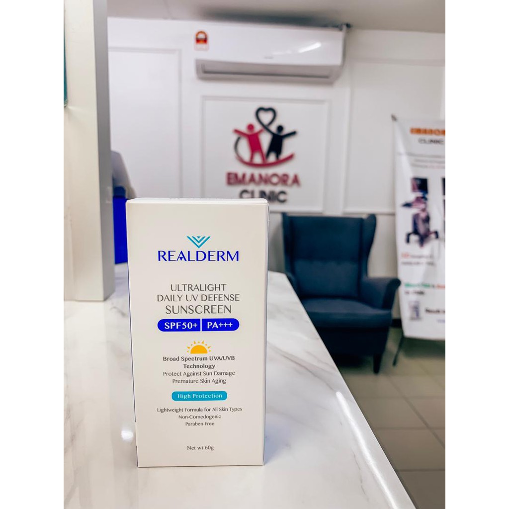 REALDERM ULTRALIGHR DAILY UV DEFENSE SUNSCREEN SPF 50+ | Shopee Malaysia