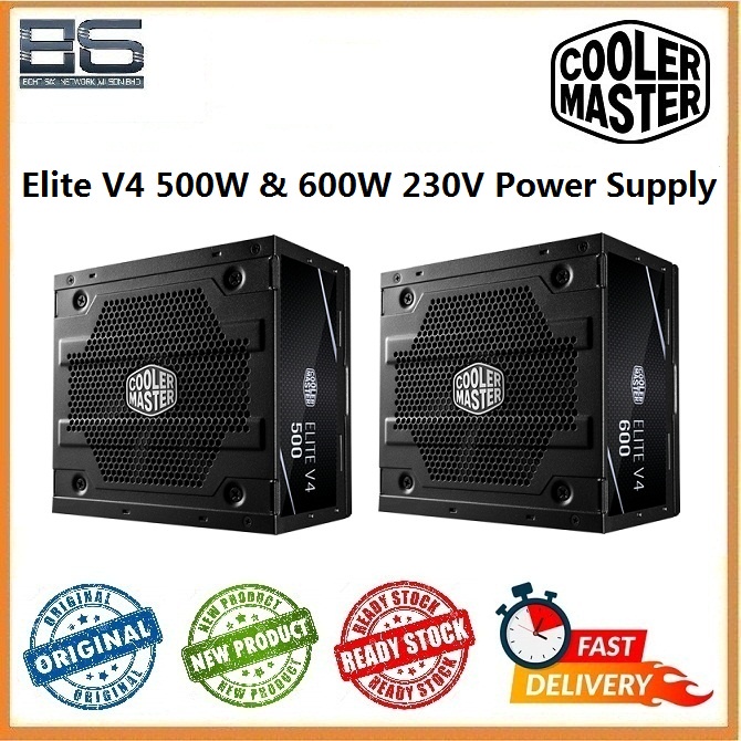 Cooler Master ELITE V4 500W & 600W 230V Power Supply | Shopee Malaysia
