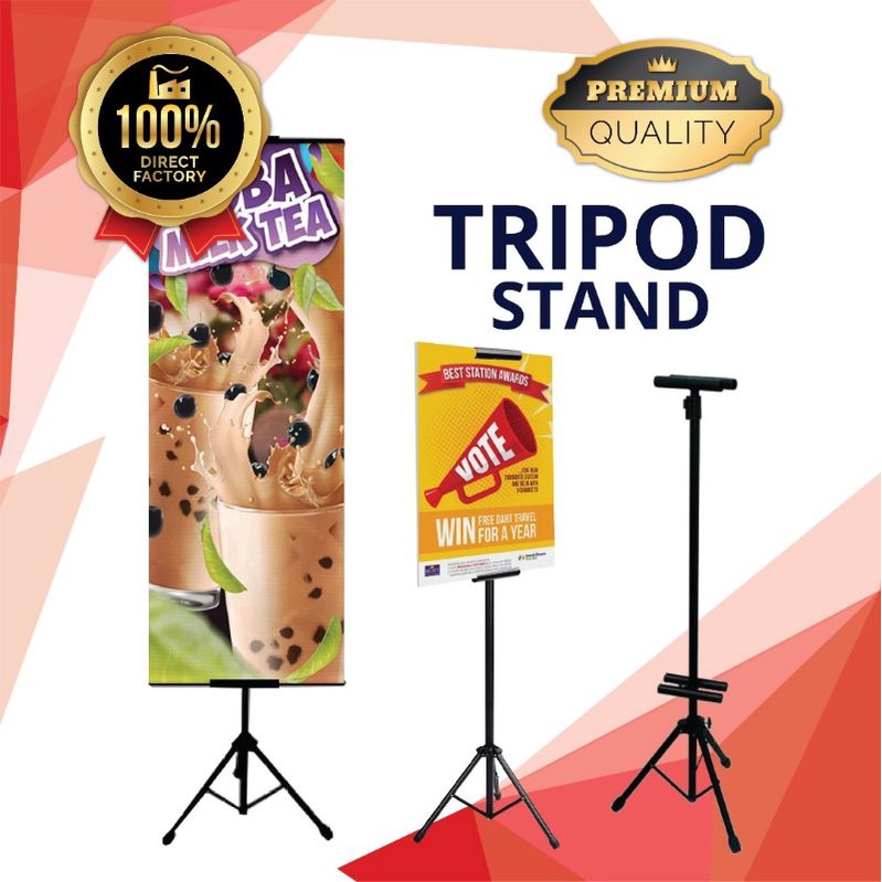 Tripod Stand Bunting stand Tstand adjustable Banner advertising Sign ...