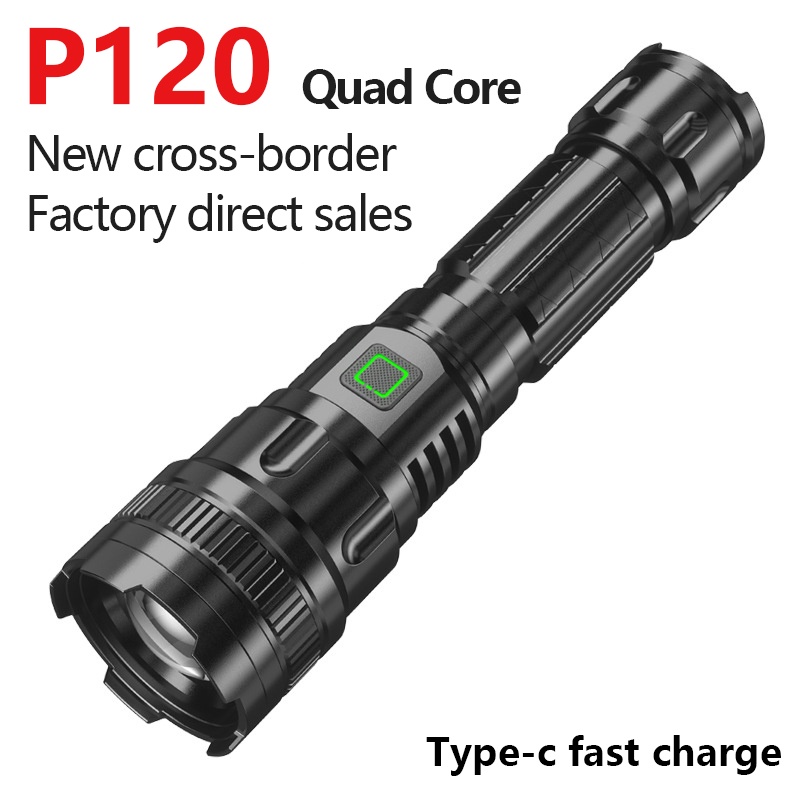 Flashlights, LED P120 Super Brighter Torch Light 5000 High Lumen, 3 ...