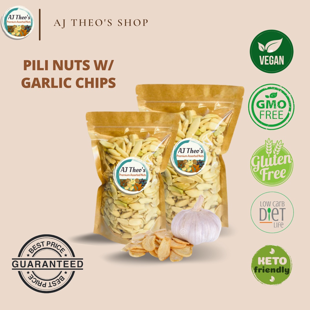 PILI NUTS WITH GARLIC CHIPS 1 KILO | Shopee Malaysia