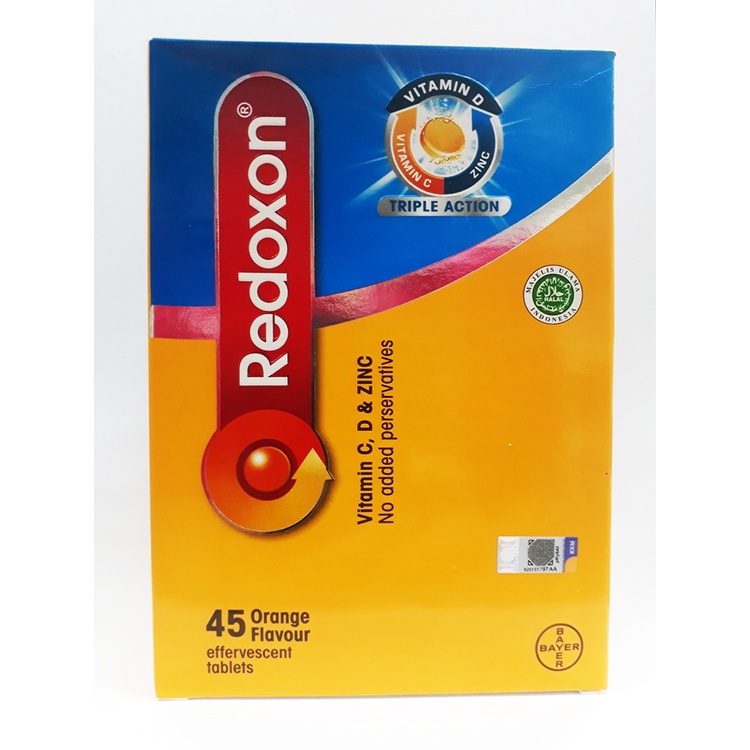 REDOXON Triple Action Vitamin C, D & Zinc (Orange Flavour) Effervescent ...