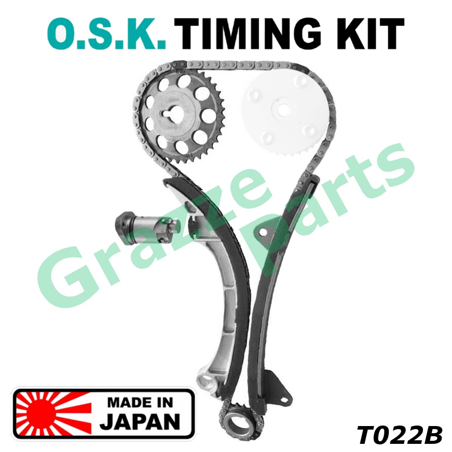 100% Made In Japan O.S.K. Timing Chain Kit Set for Toyota Altis 1.6 1.8 ...