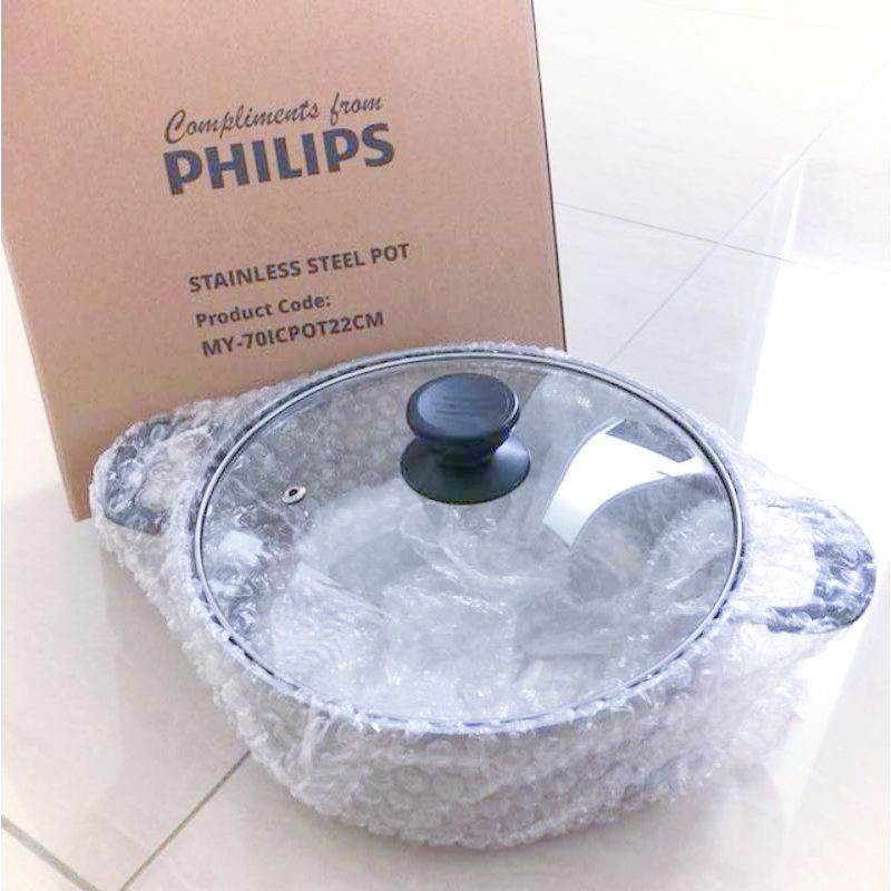 PHILIPS Stainless Steel Steamboat Pot 22cm | Shopee Malaysia