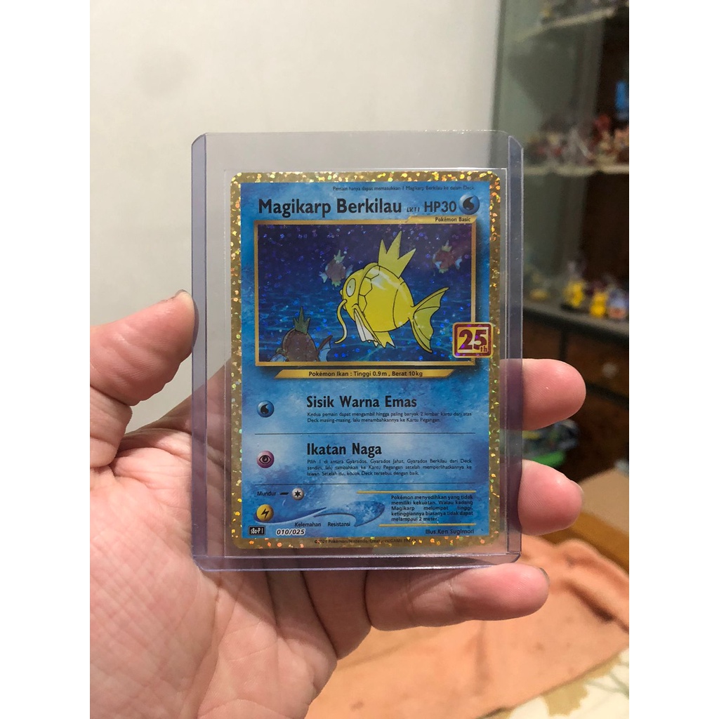 Pokemon Card TCG 25th Anniversary Indonesia Magikarp Shiny & Original ...