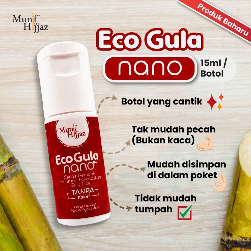 Eco Gula Nano Munif Hijjaz (15ml Dan 500++ titisan) | Shopee Malaysia