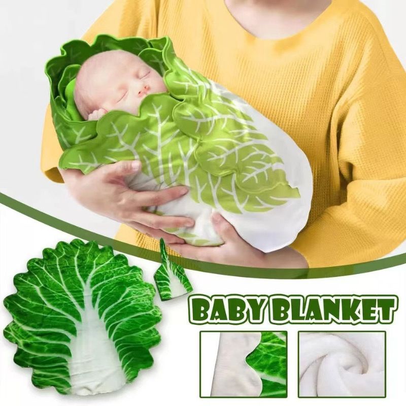 Selendang / Selimut Bayi Cute Anti Sejuk Bergambar Roti Canai & Kobis ...