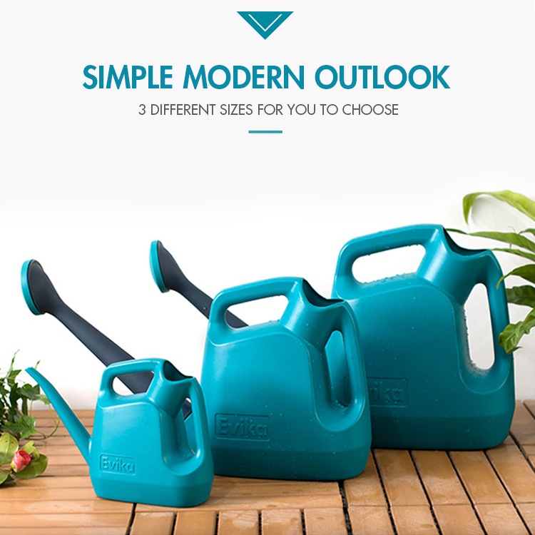 EVIKA 1.5 LITRE / 5 LITRE / 9 LITRE RESIN PLASTIC WATERING CAN DOUBLE ...