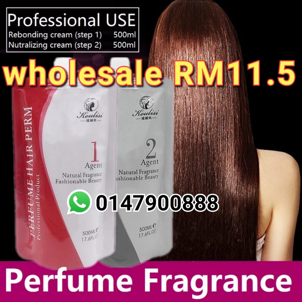 (Borong) Hair Rebonding Cream Ubat Krim Lurus Rambut -Rebonding 500ml ...