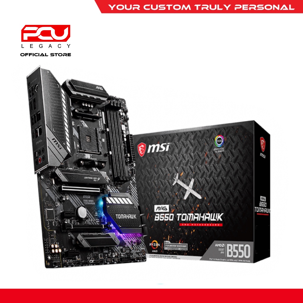 MSI MAG B550 TOMAHAWK ATX AM4 MAINBOARD (3 Years Warranty) | Shopee ...