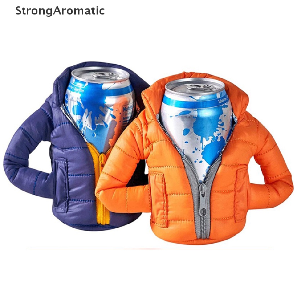 STRO Beverage Jacket Insulated Can Cooler Beer Insulation Hide Beer Can ...