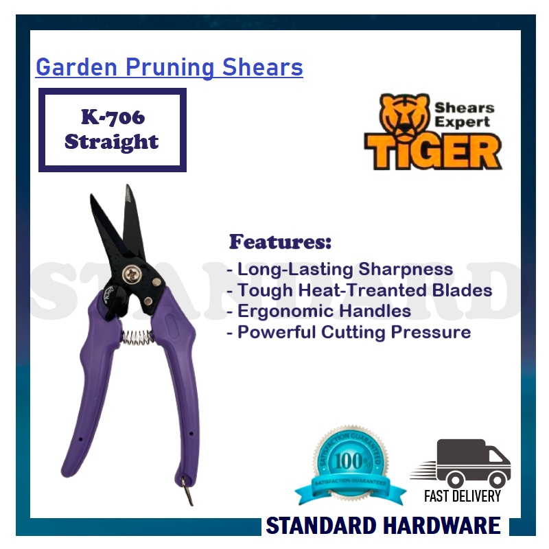 Tiger Garden Pruning Shears / Gunting Pemangkasan Taman (K-700 / K-702 ...