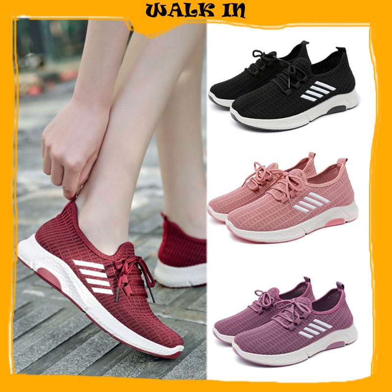 READY STOCK🎁WALK IN Sport's Shoes Kasut Outdoor Shoes Sukan Wanita ...