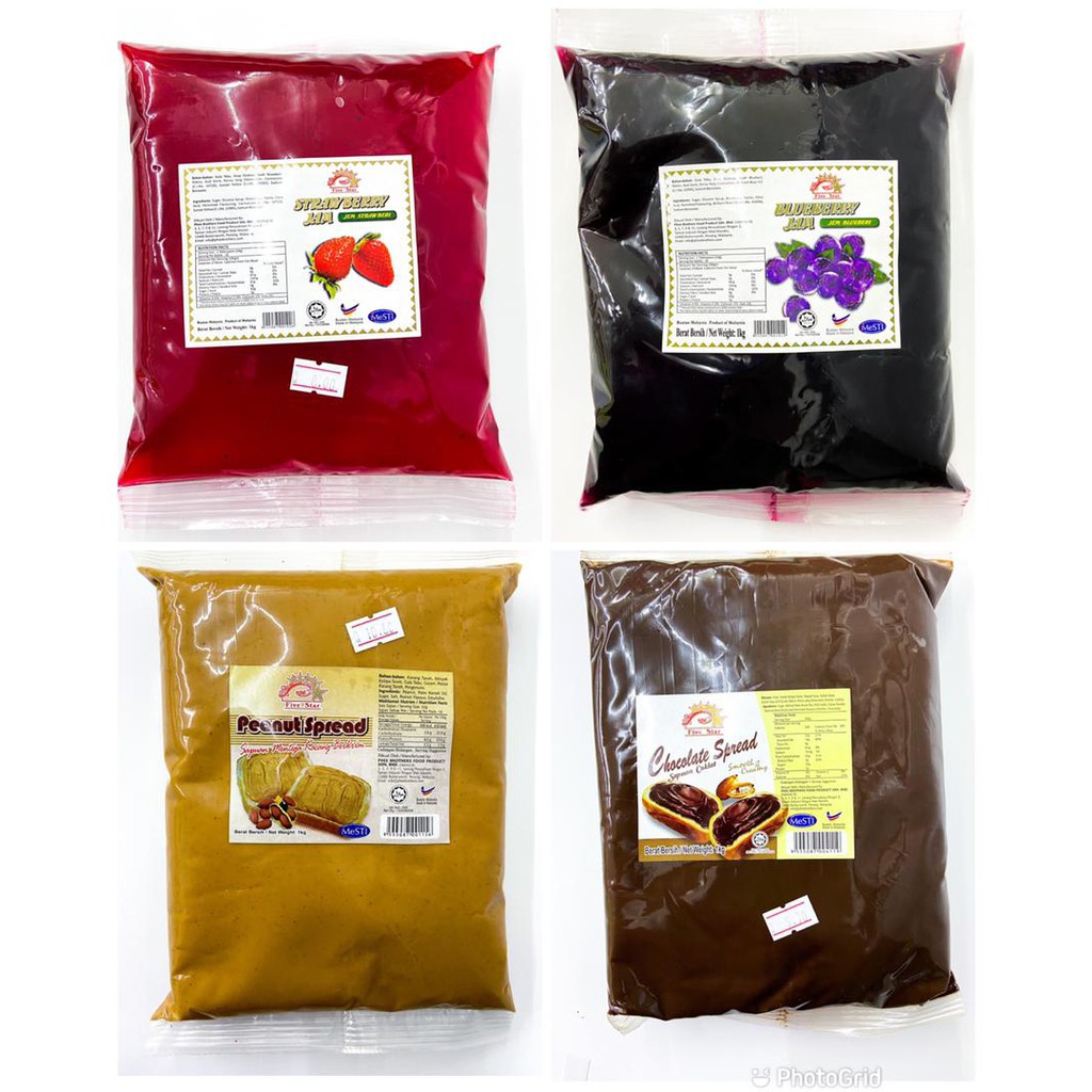 Five Star Jam And Spread || Strawberry Jam / Blueberry Jam / Peanut ...