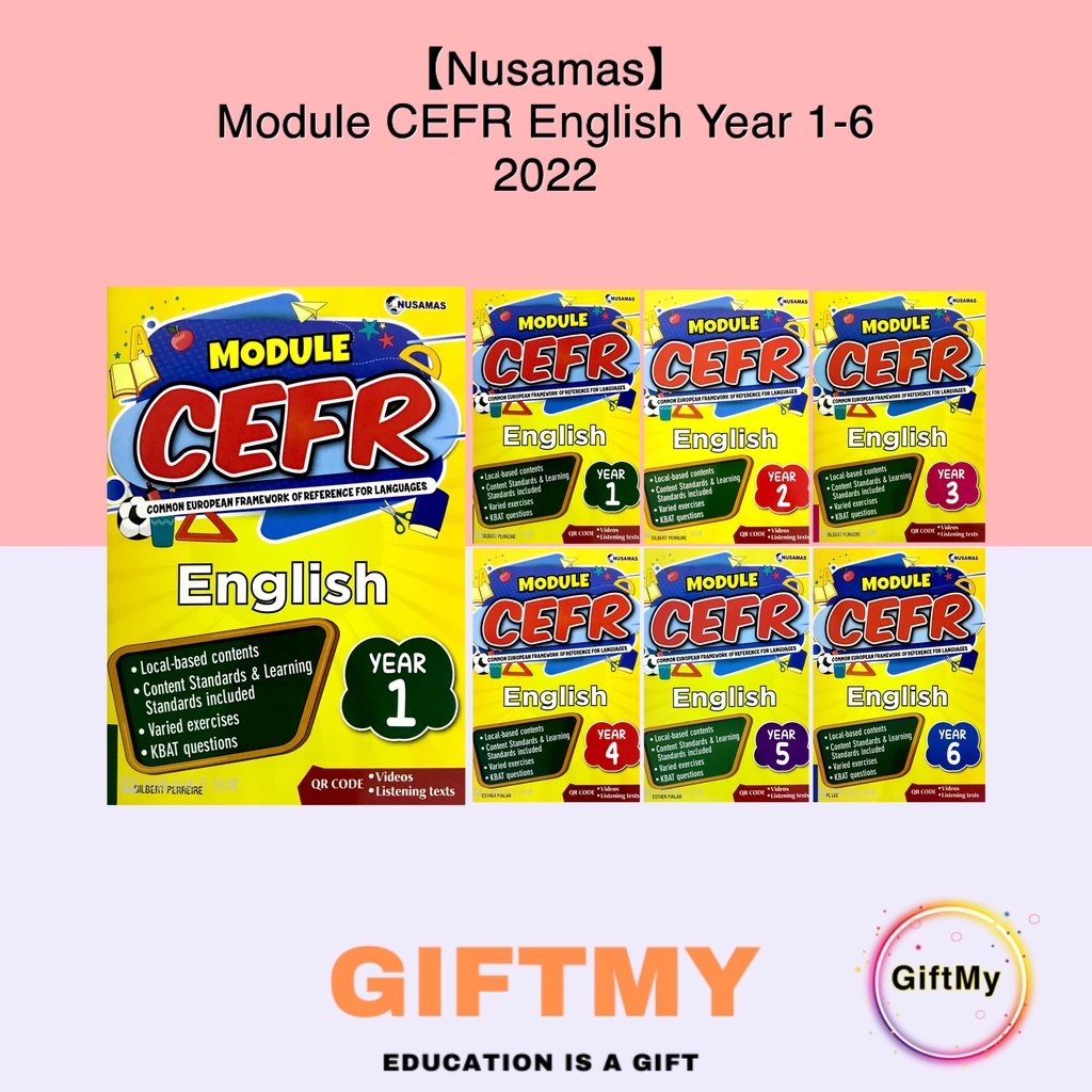 【Nusamas】Module CEFR English Year 1 / 2 / 3 / 4 / 5 / 6 KSSR 2022 ...