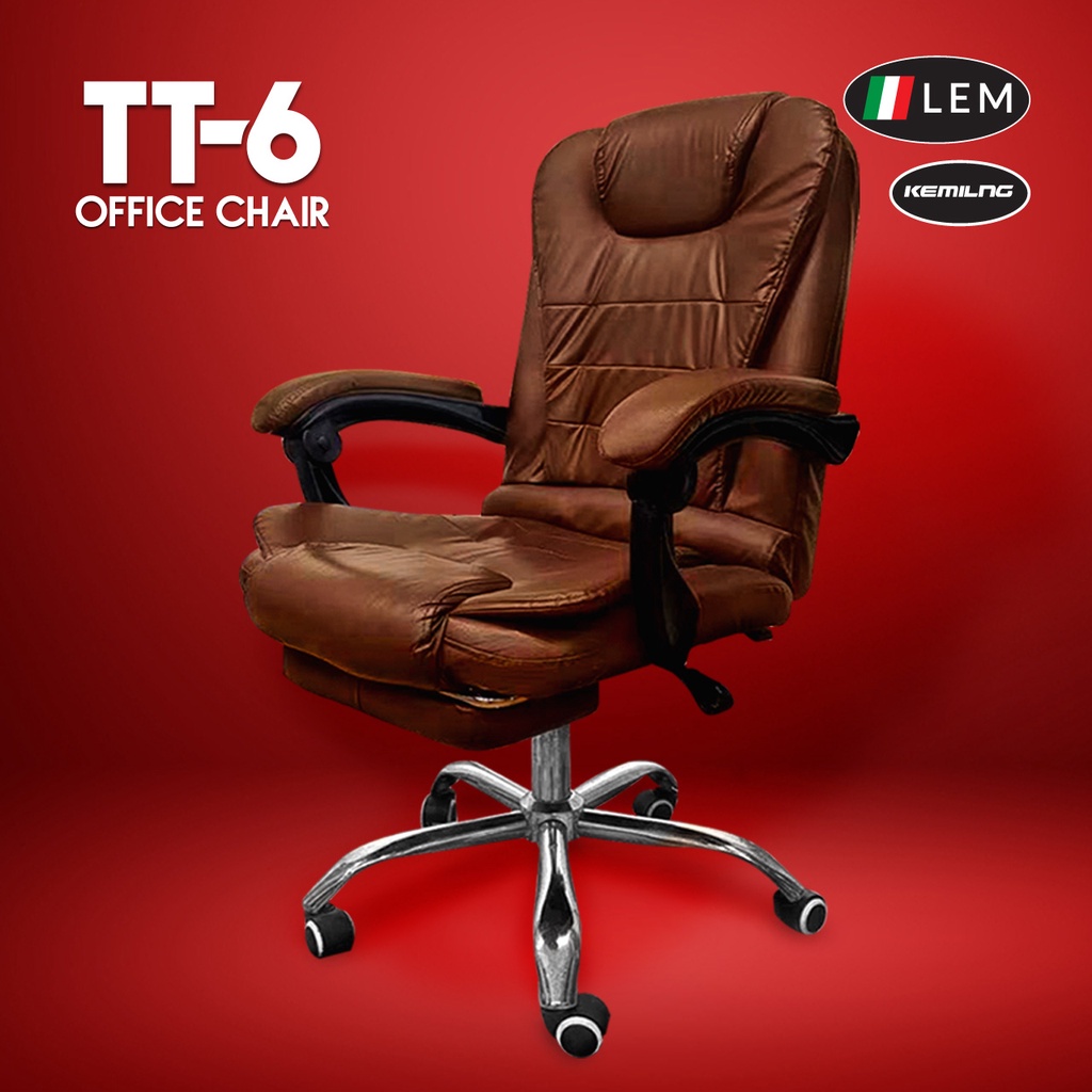 ★KEMILNG★ TT-6 / TT-9 PU Leather High Back Mesh Home Office Chair ...