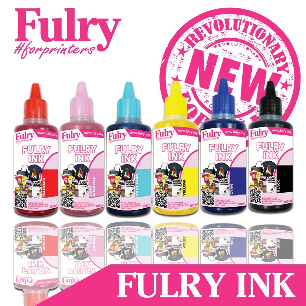FULRY Ink (Art Pigment) (CMYK,LC,LM) | Shopee Malaysia