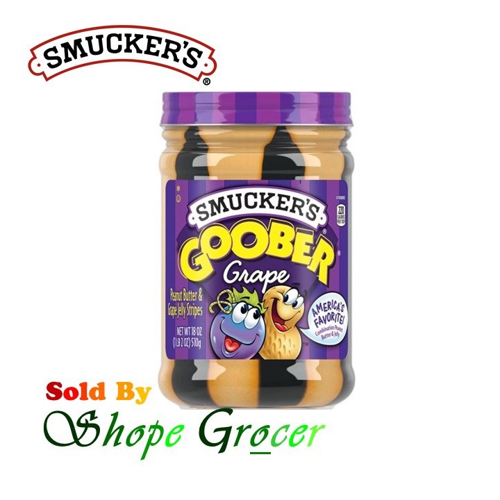 Smucker's Goober Peanut Butter & Grape Jelly Stripes (510g) | Shopee ...
