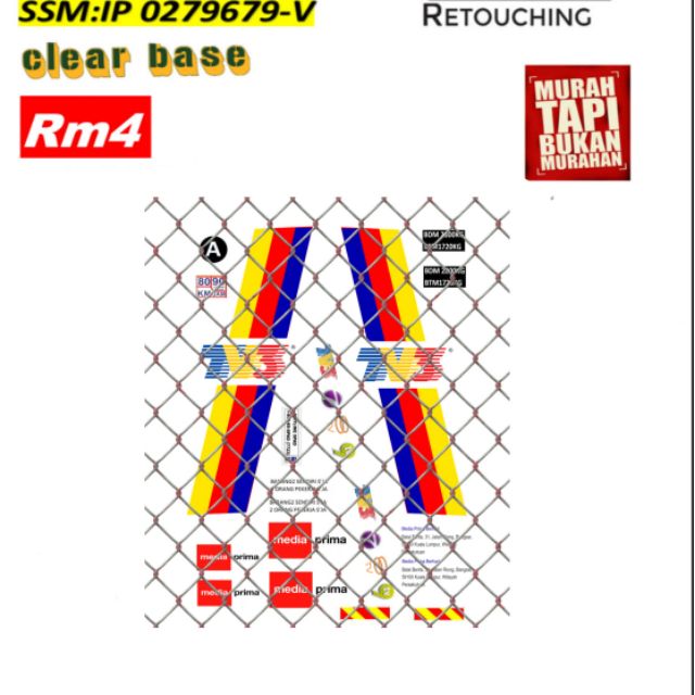 Howheels tomica decal tv3 A clear base decal | Shopee Malaysia