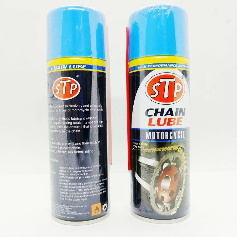 STP High Performance Anti-Fling Chain Lube Motorcycle-300ML Minyak ...