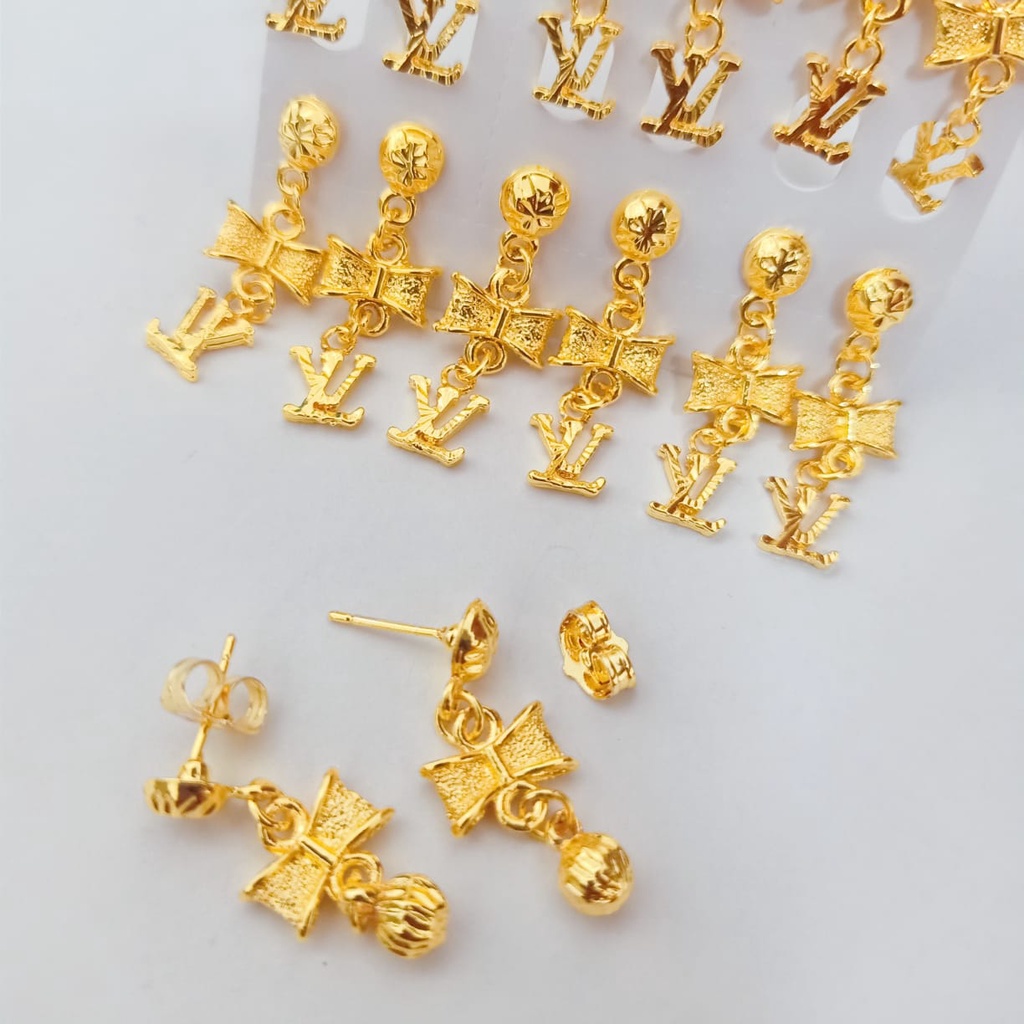 Earring Subang Emas Bangkok GOLD PLATED | Shopee Malaysia