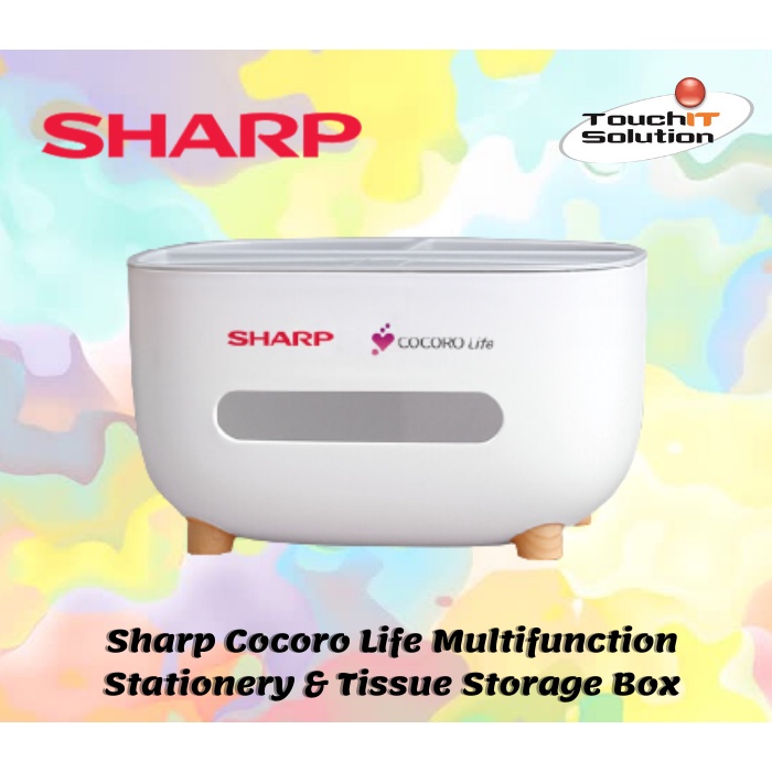 Sharp Cocoro Life Multifunction Stationery & Tissue Storage Box | Shopee Malaysia