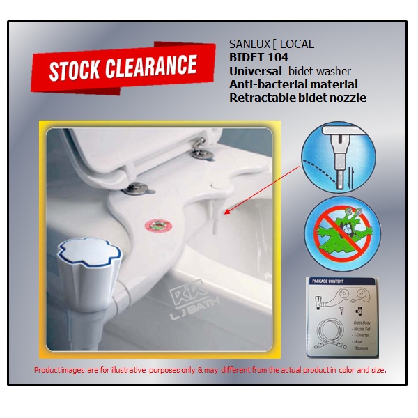 Clearance Stock!!! SANLUX BIDET 104 Universal bidet washer Anti ...