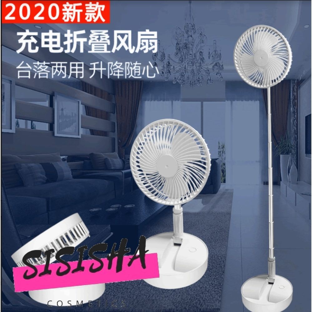 Foldable Stretching USB FAN Rechargeable Stand Fan Table Extend ...