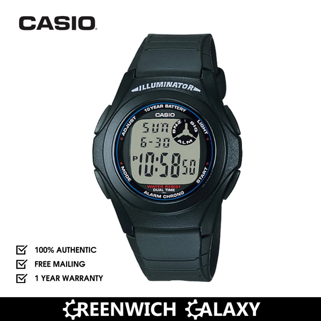 Casio Round Sports Watch (F-200W-1A) | Shopee Malaysia