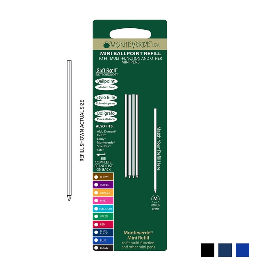 Monteverde Soft Roll Mini D1 Ballpoint Refill | Shopee Malaysia