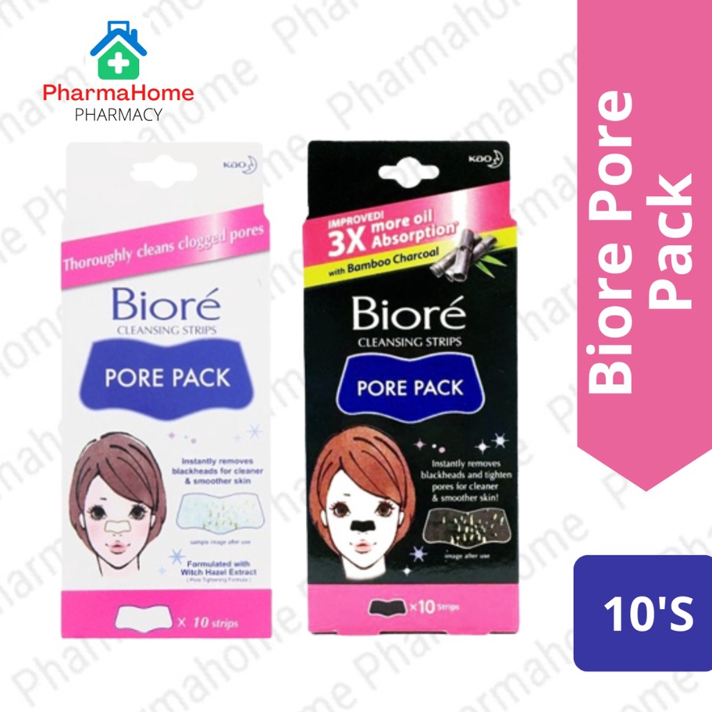 BIORE Cleansing Strips Pore Pack Black & White 10's | Shopee Malaysia