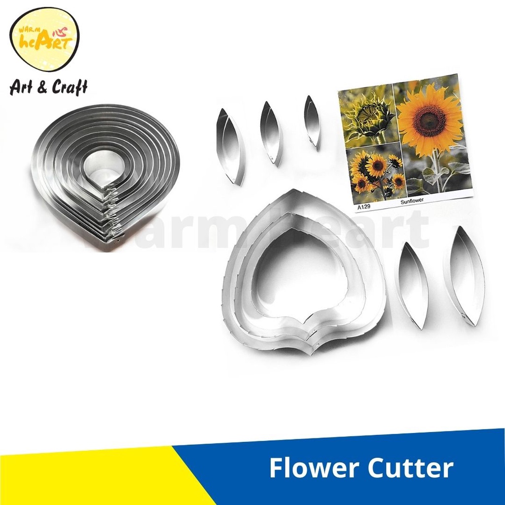 Steel Flower Cutter/Fondant or Clay Flower Cutter/Sunflower Cutter/Rose ...