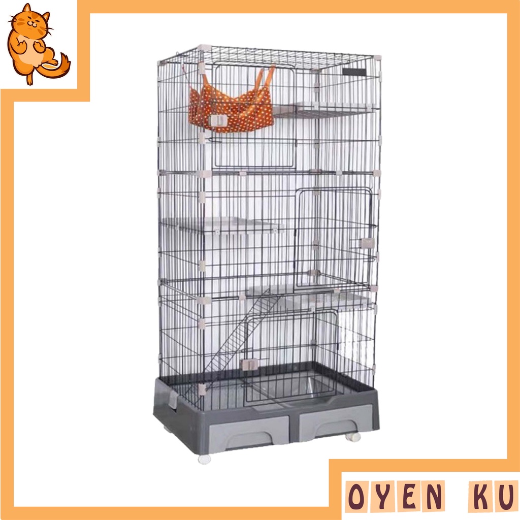 (PROMO) High Quality Multi Purpose 2 and 3 Level Cat Cage Large Iron ...