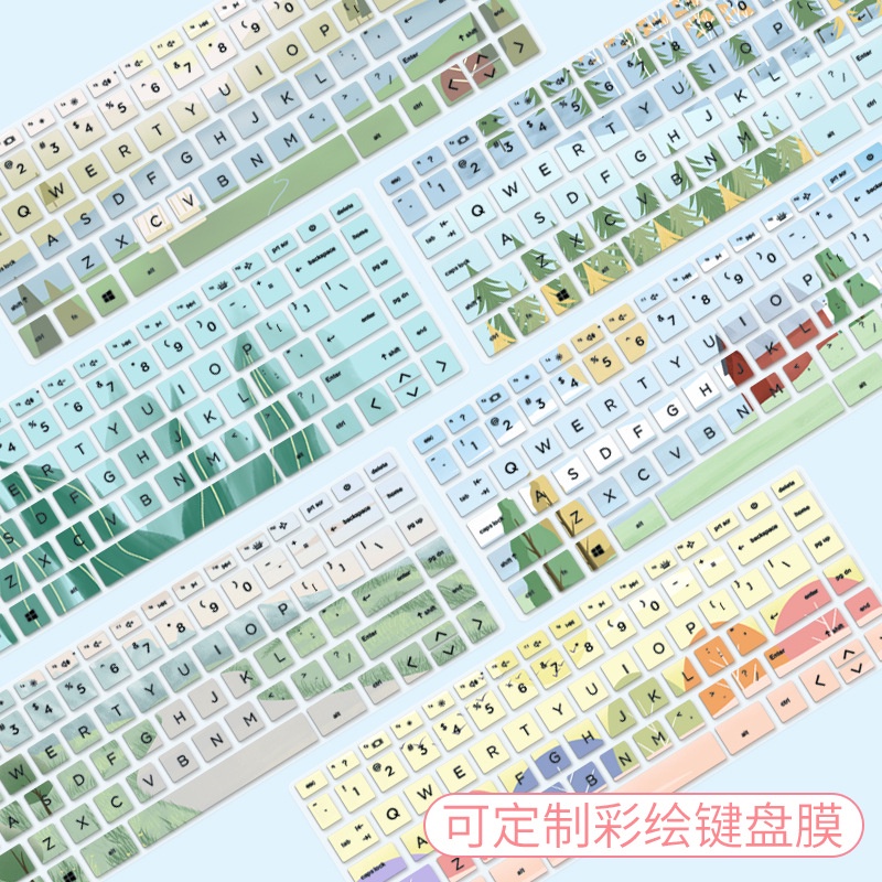 Cartoon Painted Floral Laptop Keyboard Dust Protection Film Cover for ...