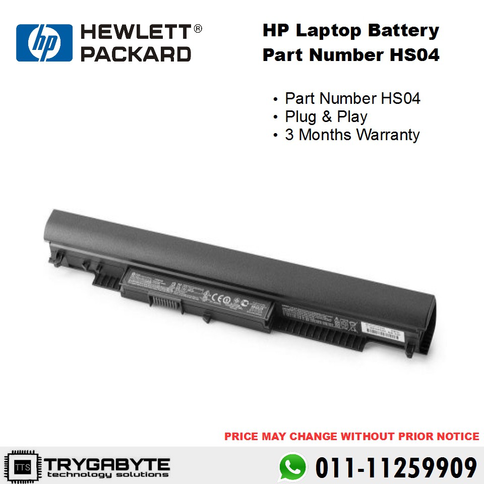 Laptop HP Battery Part Number HS04 / Laptop Battery Replacement ...